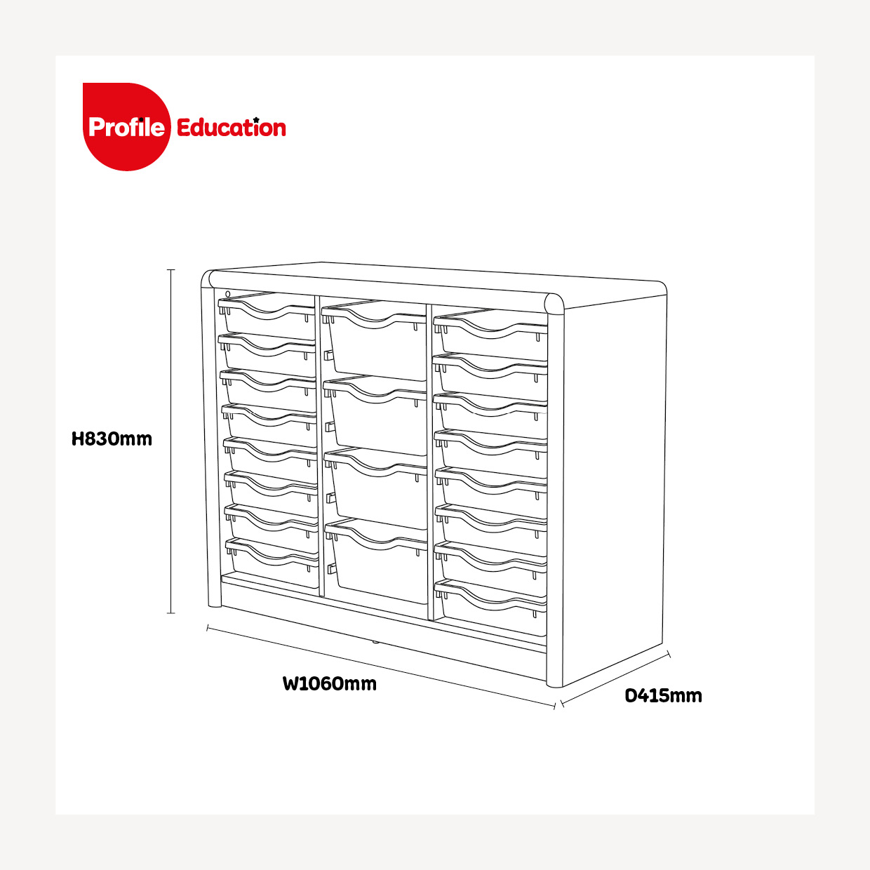 Elegant 20 Tray Cabinet | Profile Education